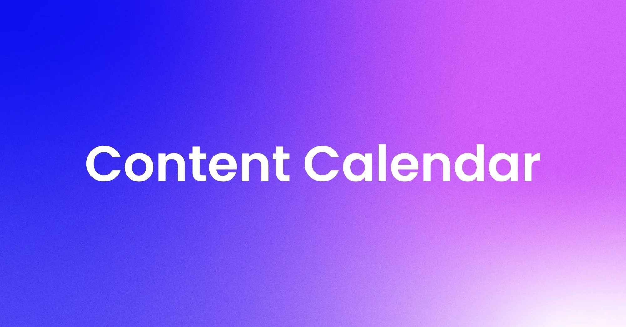 What is a Content Calendar? - Marketing Explained| Samhub.io