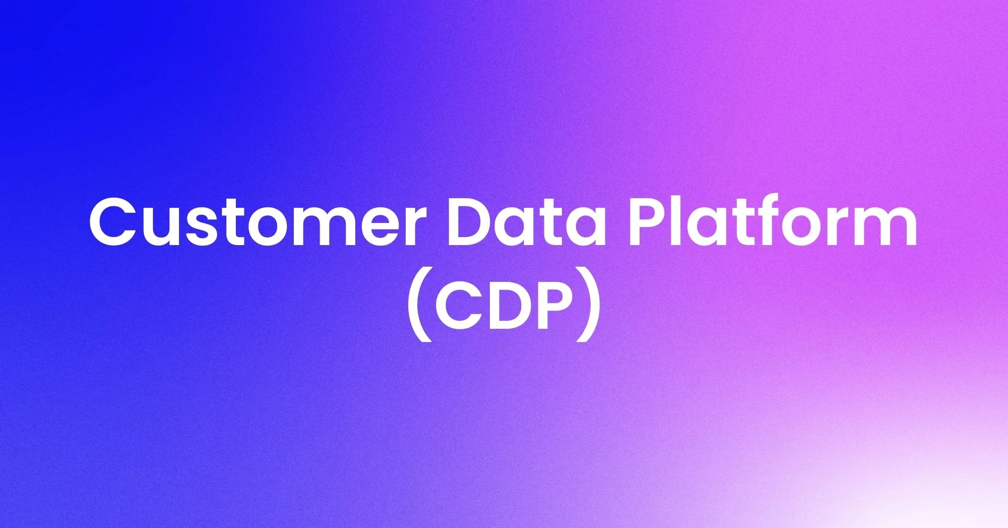 What is a Customer Data Platform (CDP)? - Marketing Explained | Samhub.io