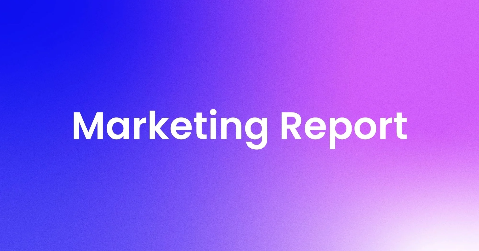 What is a Marketing Report? - Marketing Explained | Samhub.io