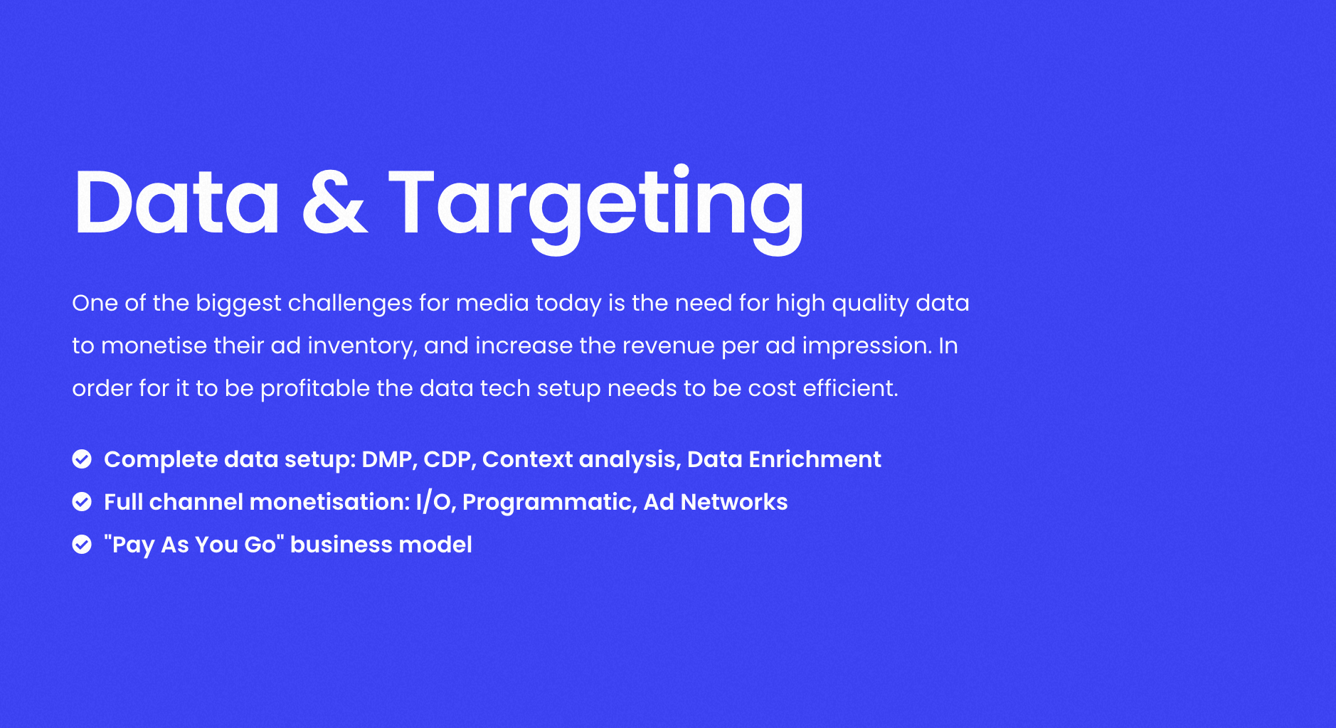 Data and Targeting | Samhub.io