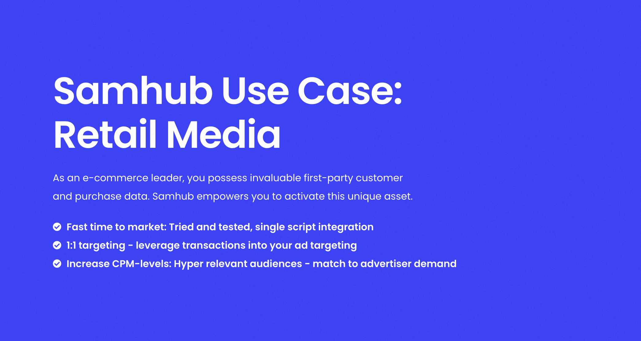 Retail Media | Samhub.io
